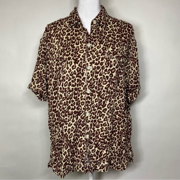 Free People | Tops | We The Free People Small Leopard Animal Print ...
